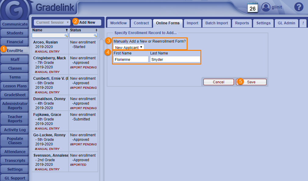 Manually Adding An Application