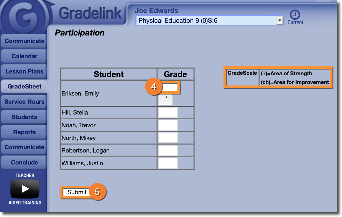 Grading a Custom Class