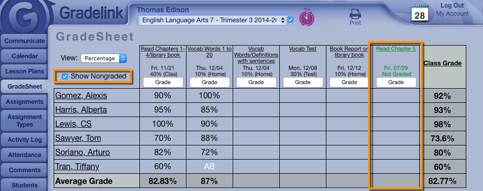 Nongraded Assignments