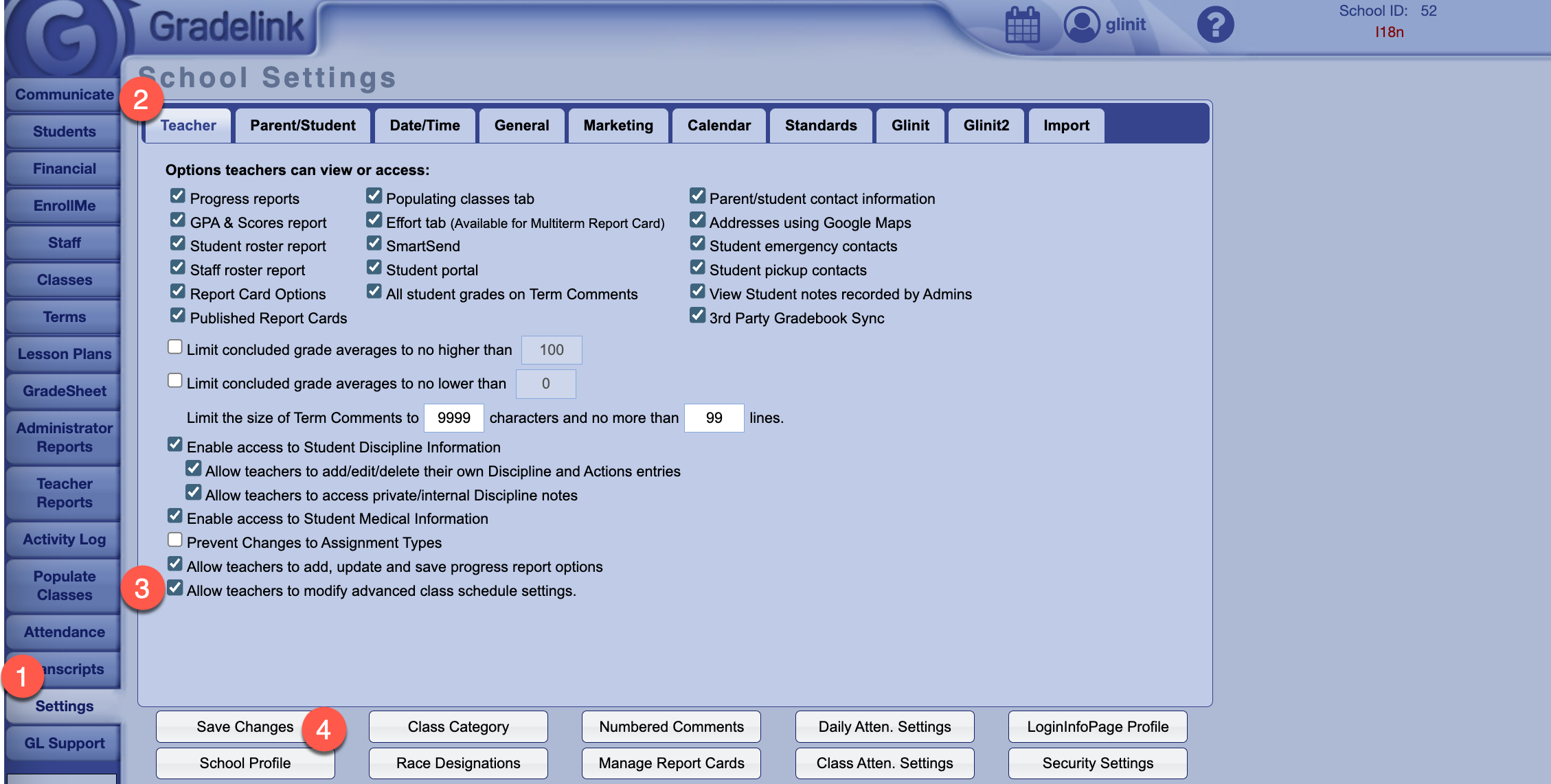 Can teachers modify school schedules?
